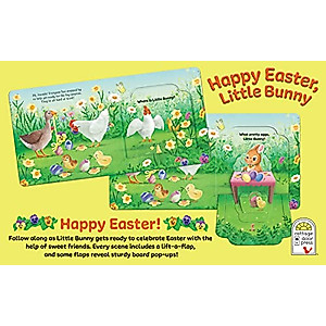 Happy Easter, Little Bunny Lift-a-Flap & Pop-Up Surprise Children's Board Book, Ages 2-6