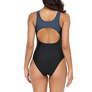 Nadition Womens One Piece Swimsuits Women's Bikini Swimsuits Lace Swimsuit Sexy Bikini Steel Support Swimsuit,Black,L