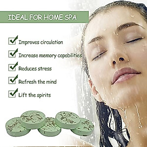 Serenity Select Eucalyptus Shower Steamers Organic Aromatherapy Shower Bombs with Essential Oil 6 Shower Vapor Tablets for Stress Relief & Relaxation. Great Stocking Stuffer for Christmas Hanukkah