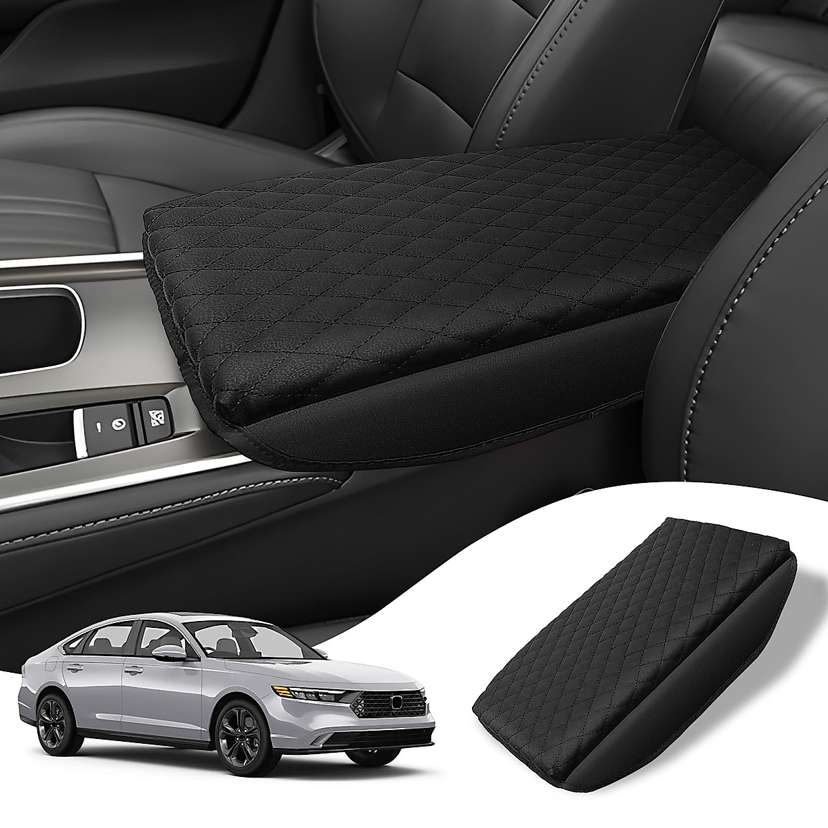 Rilsen Honda Accord 2023 2024 2025 Center Console Cover Armrest Cover Armrest Cushion Pad Cover for Honda Accord Accessories