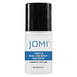 Premium Roll On Body Glue for Skin 1 Pack of Liquid Fashion Tape, Butt Glue for Dancers, 2oz Body Glue for Clothes & Fashion, Sweat Resistant Skin Adhesive, Sock Glue, Wig Glue, Residue Free