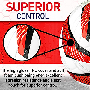 Franklin Sports MLS Tornado Kids Soccer Ball - Size 4 Youth Soccer Ball - Soft Cover - Great for Kids and Toddlers - Air Pump Included