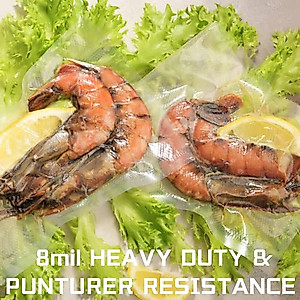 KEYOPO Vacuum Sealer Bags Rolls 2PACK 9" x 16.4' - 8mil Commercial Grade Heavy Duty,BPA Free,Great for Vac storage Sous Vide Cooking,Meal Prep