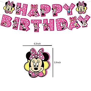 Minnie Party Supplies,Minnie Birthday Party Supplies,Mouse Birthday Party Supplies, tattoo stickers, large Mickey and minnie balloons,STICKY HANDS toys,Spiderman Stretchy Window-Crawler and so on