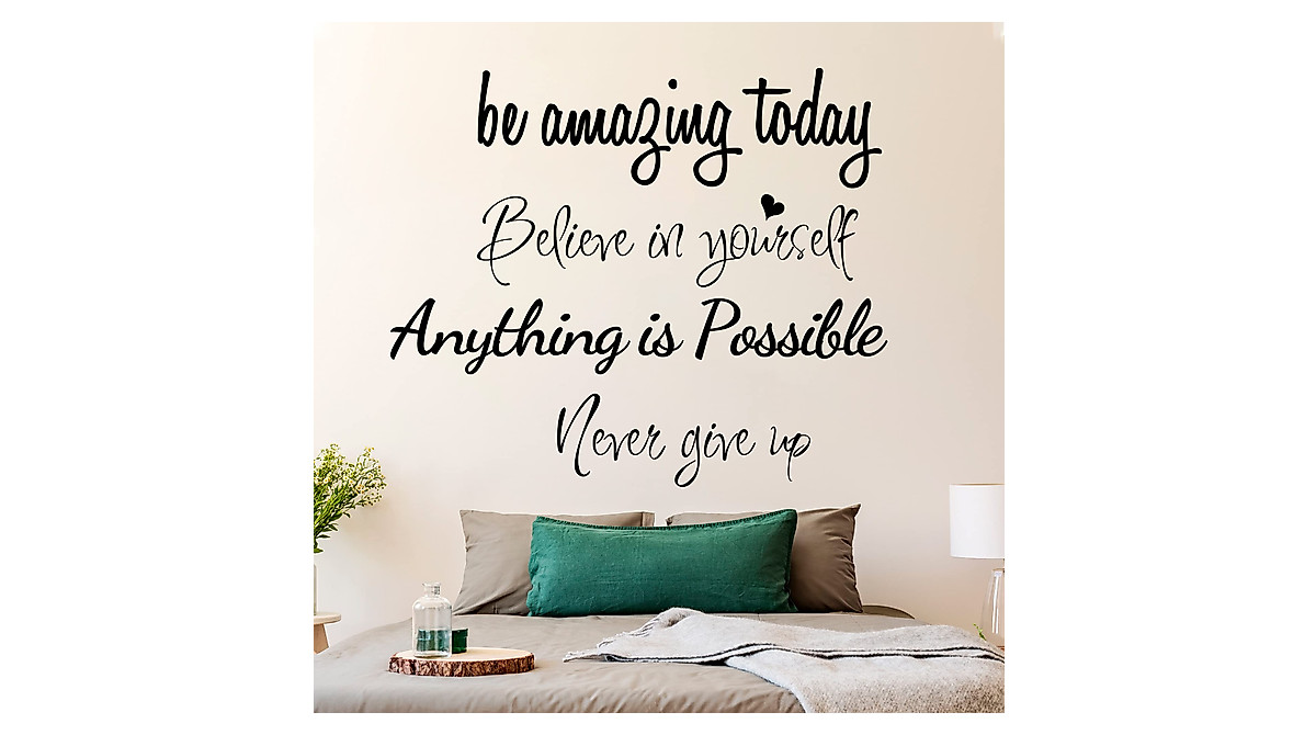 Inspirational Wall Decals: Peel & Stick Positive Quotes
