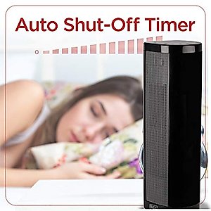 BLACK+DECKER Ceramic Space Heater with Adjustable Thermostat, Tower Heater for Vertical or Horizontal Use, Portable Heater & Tower Fan with 3 Settings, Oscillating Electric Heater
