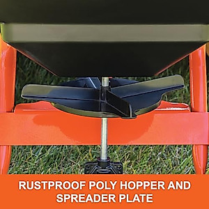 Agri-Fab 45-0530-131, 85 lb. Tow Broadcast Spreader,Black/Orange