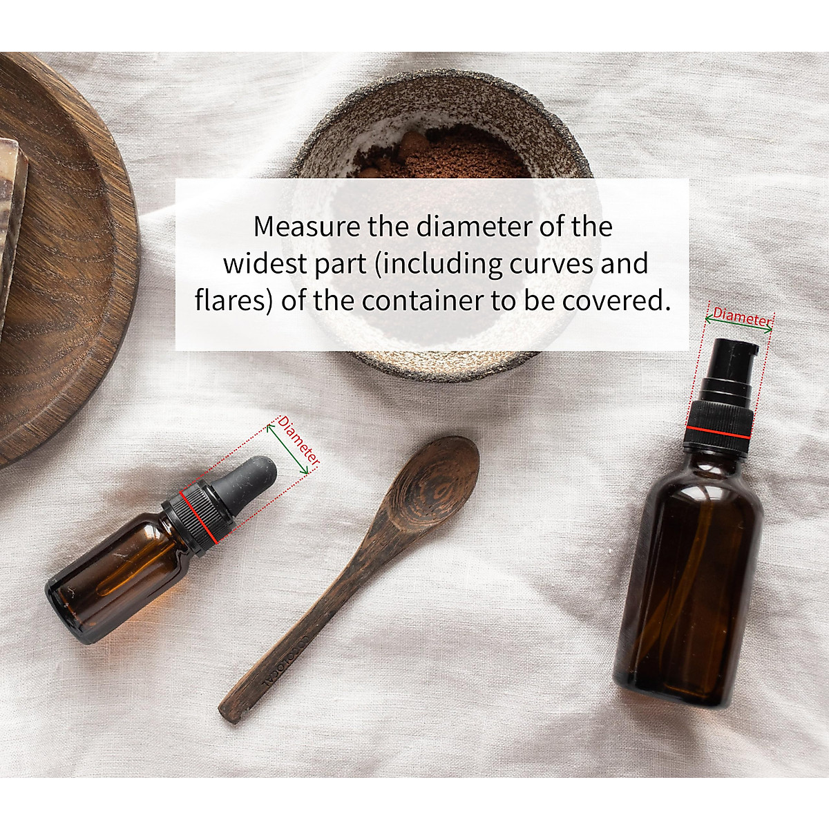 45 x 25 mm Flat Cut Perforated Shrink Bands (Fits approx. 24mm diameter Standard Caps) - Tamper Evident PVC Wrap Sleeves for Bottles and Jars - No Print (250)