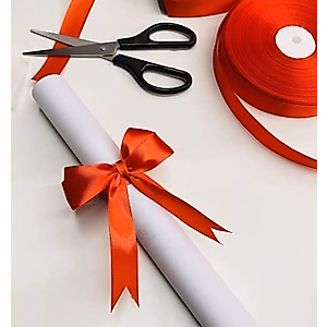 KSRIGHT 1 inch ( 2.54cm Wide)Double Face Red Ribbon 25 Yards for Gift Wrapping,Wedding Decoration, Bows Making , Sewing, DIY Crafts