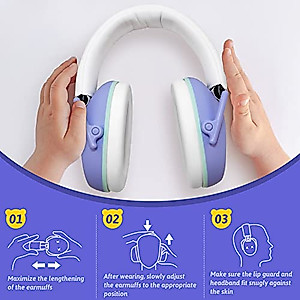 TAKUMO Noise Cancelling Headphones for Kids, Toddlers with Autism Ear Protection Earmuffs, 25dB Noise Reduction for Hearing Sleeping Shooting