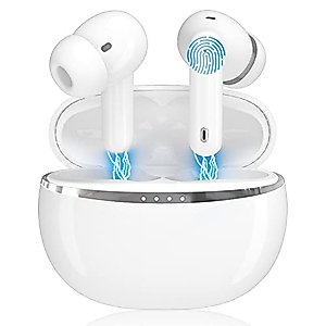 IPXOZO Wireless Earbuds, Bluetooth 5.3 Headphones in-Ear, ENC and ANC Modec, 50 Hrs Earphones with ENC Noise Cancelling Mic, IP7 Waterproof Sport Ear Buds, 30H Deep Bass