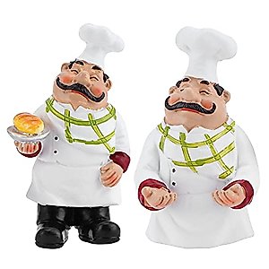 Yosoo Wall Hook Cartoon Chef Figurine Self‑ACreative Cartoon Hook dhesive Hanger Hotel Dining Room Bedroom Kitchen Decoration(BS081/82)