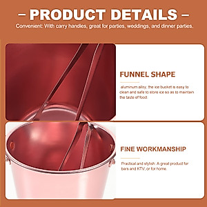 Metal Bucket Mini Metal Buckets Tinplate Tin Pails with Handles Copper Ice Tong Easter Candy Basket Gift Box Succulent Planter Votive Candles Holder 1. 25 Liter Small Metal Bucket