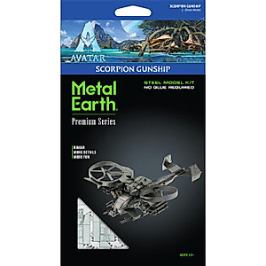 Metal Earth Premium Series Avatar 2 Scorpion Gunship 3D Metal Model Kit Fascinations