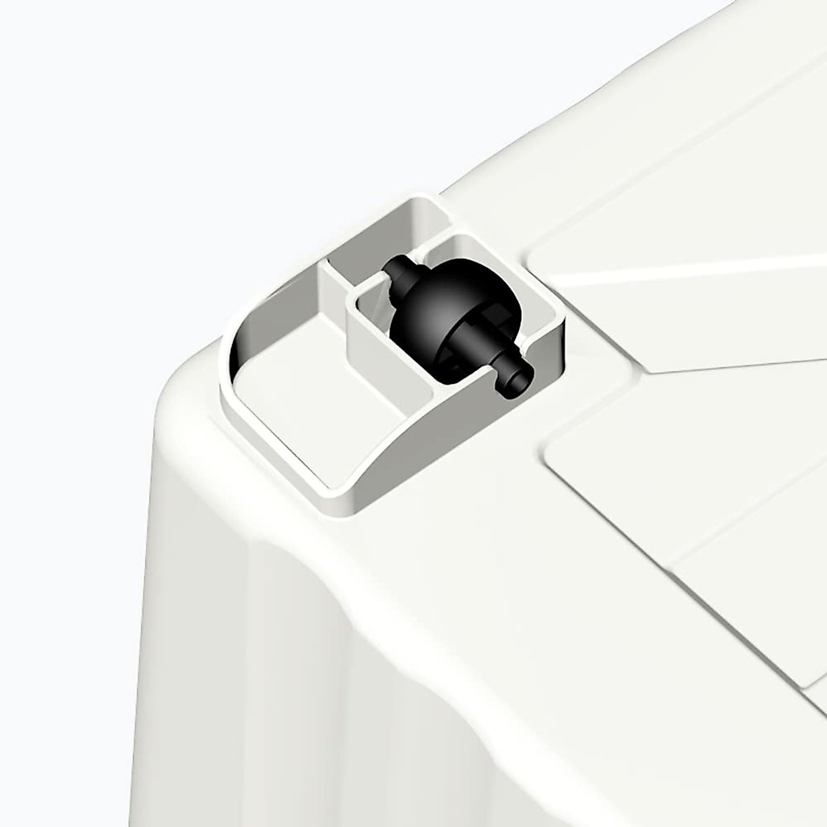 Cetomo 55L*6 Plastic Storage Box,White, Tote box,Organizing Container with Durable Lid and Secure Latching Buckles, Stackable and Nestable, 6Pack, with Buckle