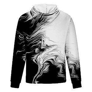 Muscularfit vintage sweatshirt men Crewneck Sweatshirts Vintage Print Graphic Tee Shirts Drawstring Causal Long Sleeve Pullover Sports Fall Clothes friday balck deals Black M