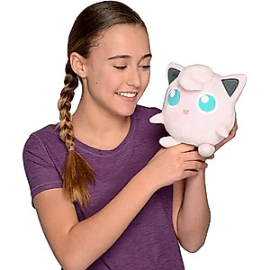 Pokémon 8" Jigglypuff Plush - Officially Licensed - Generation 1 Red and Blue Figure - Authentic Soft Stuffed Animal Toy - Valentine's Day & Easter Basket Stuffer Gift for Kids, Boys, Girls - 2+