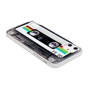 FAteam Matte Finish Heavy Duty Soft Back Cover with TPU Soft Bumper Cassette Tape Case Compatible with iPhone 11-6.1 inch