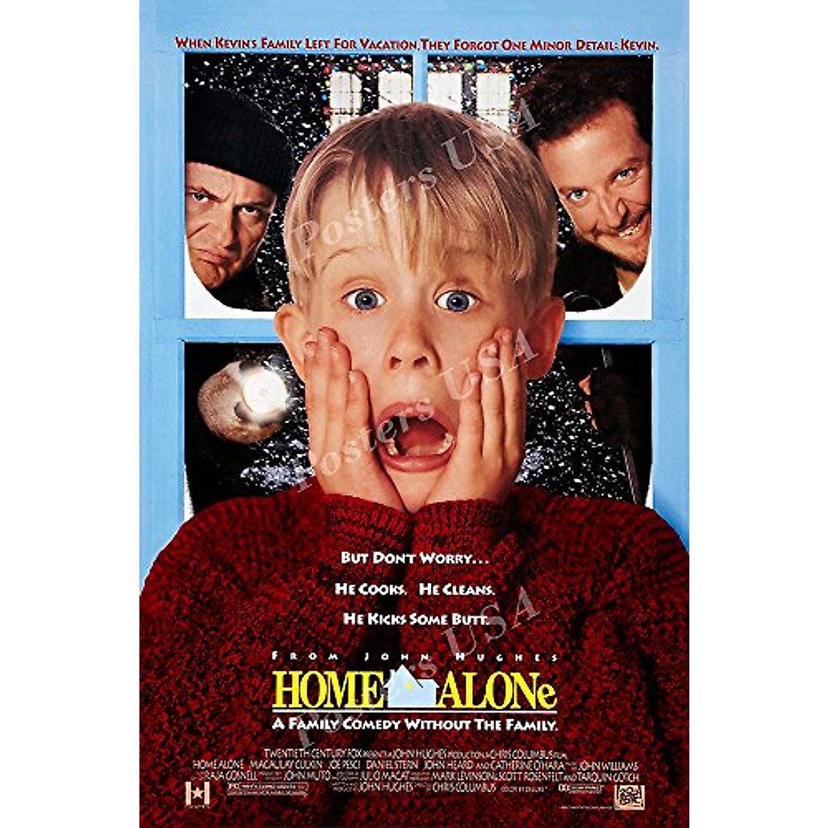 Posters USA - Home Alone Movie Poster GLOSSY FINISH - MOV449 (24" x 36" (61cm x 91.5cm))