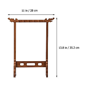 Cabilock 1 pcs Vintage Simple Bamboo Brush Hanging Pen Holder Creative Pen Rest for Students (Dragon Bamboo Brush Hanging)