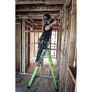 Little Giant Ladders, King Kombo, Professional, 6 Ft. A Frame, 10 Ft. Extension, Fiberglass, Type 1AA, 375 lbs Weight Rating, (13610-001)