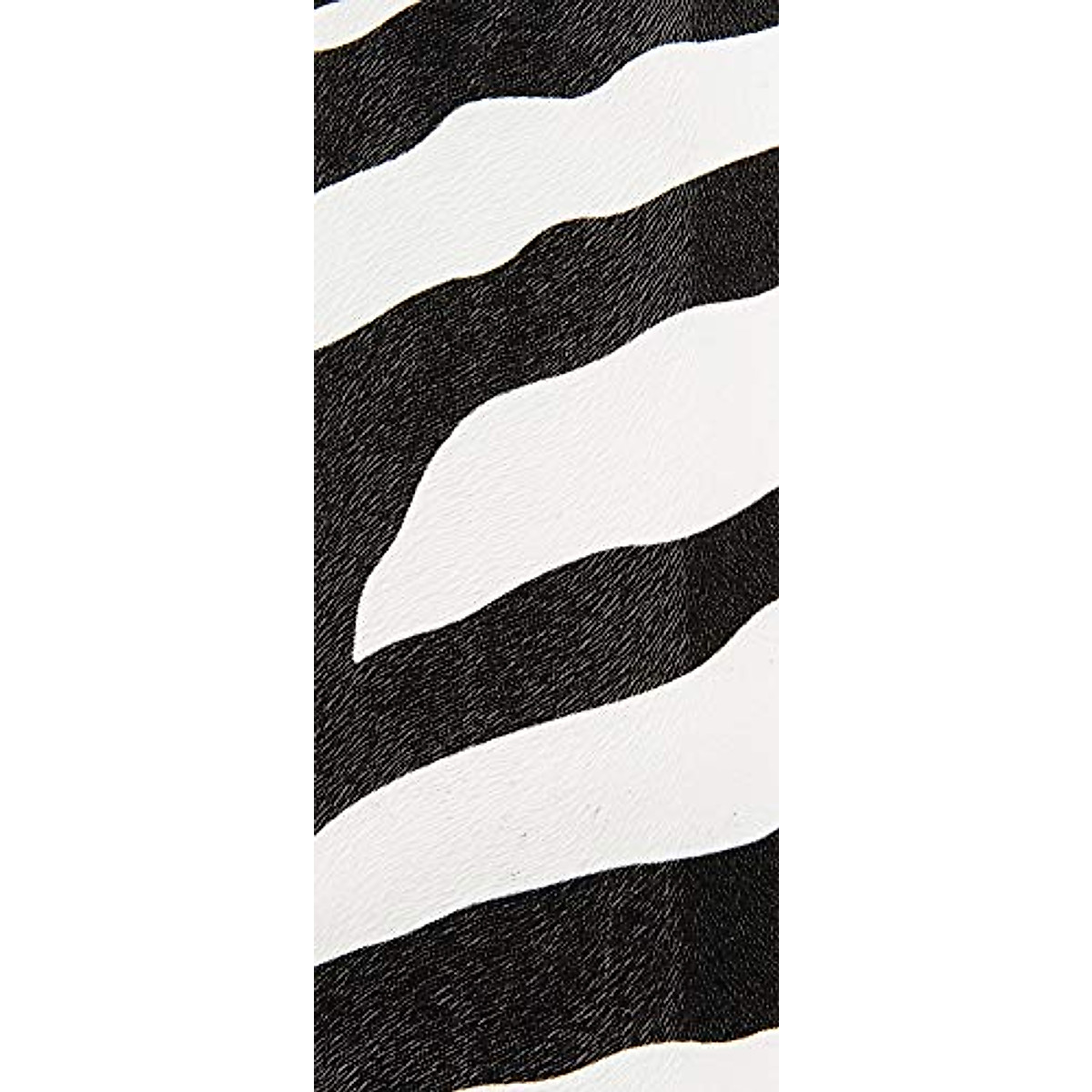 FABRICS FOREVER – Contemporary Faux Leather Collection - Zebra Black White Vinyl Fabric Material Faux Leather Sheets for DIY, Crafts…