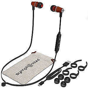 Symphonized Neckband Bluetooth Headphones - Wireless Sport Earbuds, Bluetooth Wireless Earbuds with Earhooks, Bluetooth Earbuds with Ear Hook, Running Earbuds, Neck Bluetooth Headphones Microphone