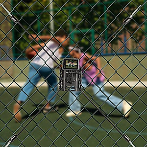 Taisioner Fence Mount Clamp Tree Rope Buckle Compatible with GoPro AKASO DJI Action Camera and Smart Phone Video Record Accessories for Mountain Biking Basketball Baseball Football Tennis Soccer