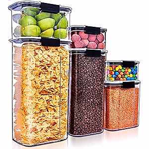 Pantry Organization and Storage Food Storage Containers with Lids Airtight Food Storage Containers Cereal Containers Storage Set Kitchen Organization and Storage Kitchen Storage Containers for Pantry