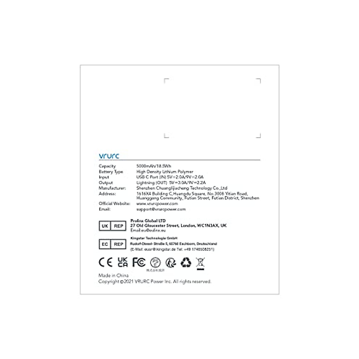 Mini Portable Charger For iPhone,VRURC Power Bank 5000mAh,PD 20W Fast Charging Slim Rechargeable Battery Compatible With iPhone 14/14 Plus/Pro/Max/13 Mini/13/Pro/Max/12/12 Mini/12 Pro/11 Pro Max-Black