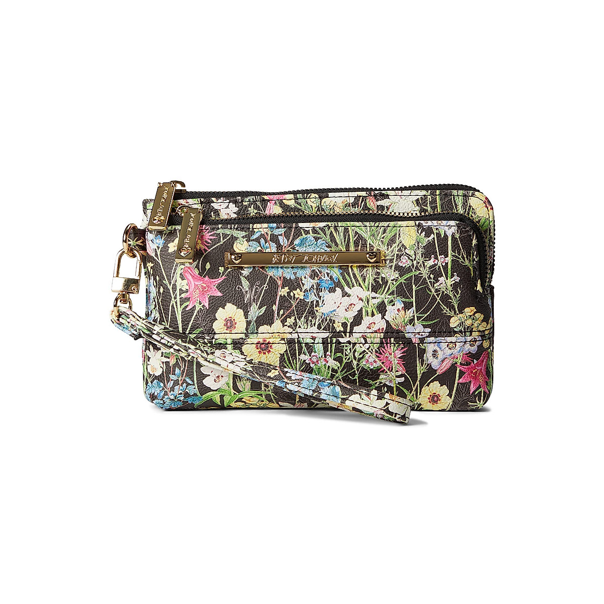 Betsey Johnson Talli Wristlet Pouch Dark Floral One Size