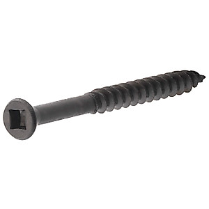 Hillman 47322 6 X 1-5/8-Inch Square Drive Trim Screw-Sharp Point, 5-Pound , Black