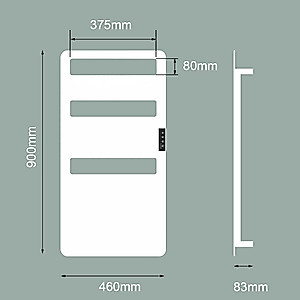 Evokor Towel Warmer with Timer for Bathroom, Heated Towel Rack Wall Mounted, Electric Towel Warmers, Bath Towel Heater, Bath Towel Dryer, Hardwired or Plug-in - 35.4 x18 inch