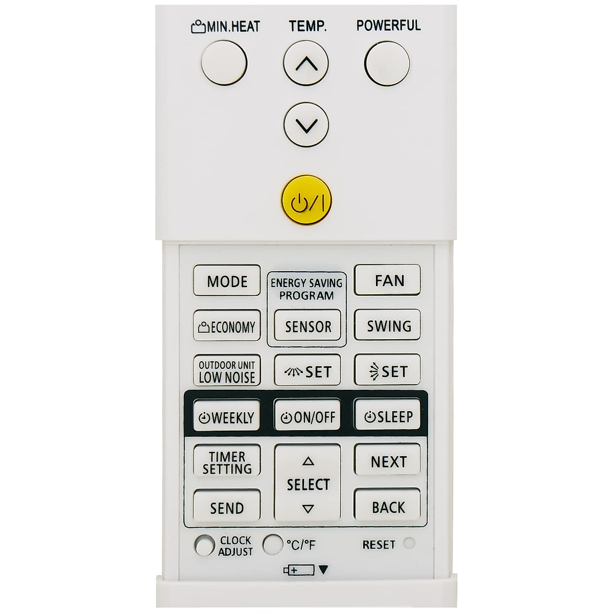Compatible with Fujitsu Air Conditioner Remote Control AR-RED1U AR-REF1U AR-REM1U AR-REY1U AR-REA1E AR-REA2E AR-REB1E AR-REB2E AR-REF1E AR-REF2E AR-REF3E AR-REF4E AR-REJ1E AR-REM1E AR-REM2E