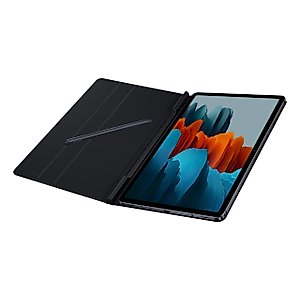 SAMSUNG Galaxy Tab S7 Book Cover, Protective Tablet Case w/ 2 Viewing Angles, Magnetic Design, S Pen Holder, Slim, Lightweight, US Version, Mystic Black