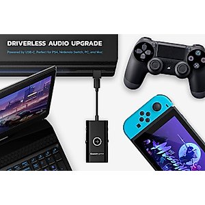 Creative Sound Blaster G3 USB-C External Gaming USB DAC and Amp for PS4, Nintendo Switch, Ft. GameVoice Mix (Audio Balance for Game/Chat), Mic/Vol Control and Mobile App Control, Plug-and-Play