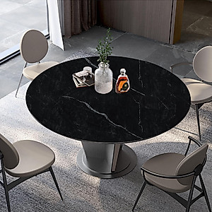 Anmon Black Marble Contact Paper, Glossy and Waterproof Black Marble Wallpaper 17.7''*118'', Self-Adhesive and Removable Vinyl Wall Paper for Cabinets, Countertops, Bathrooms, Drawers