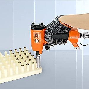 Dongya 1170 Pneumatic Decorative Nailer, Diameter 29/64'' (11.7mm), Air Power Upholstery Tacks Nail Gun, Finish Nailer Thumbtacks Tool For Furniture(1170 Deco Nailer)