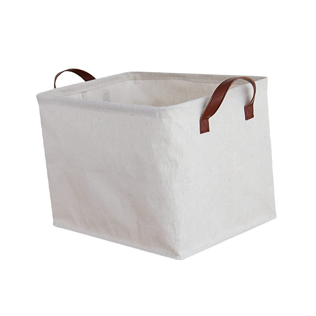 Zerodeko Box Storage Trash Can Fabric Child White