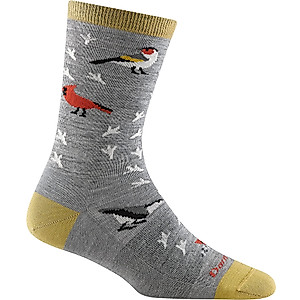 Darn Tough Vermont Women 6087 Twitterpated Crew Lightweight, Gray, Small US