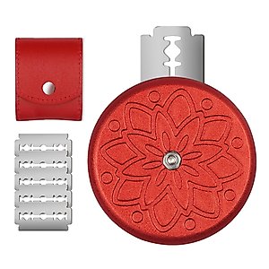 XINBADA Bread Lame Dough Scoring Tool -Ufo Aluminum alloy Material Lame Bread Tool with 5 Blades & Leather Storage Bag, Perfect for Bakin Sourdough Scoring Tool