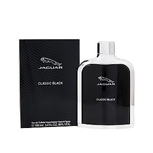 Jaguar Classic Black Eau De Toilette Spray 3.4 Oz/ 100 Ml for Men By 3.4 Fl Oz