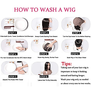 VRBest 13x4 Body Wave Lace Front Wigs Human Hair Wigs for Black Women, 150% Density, Natural Color Brazilian Virgin Hair Wig, 22 inch, Wavy, Glueless, Pre-Plucked with Baby Hair, Tangle Free