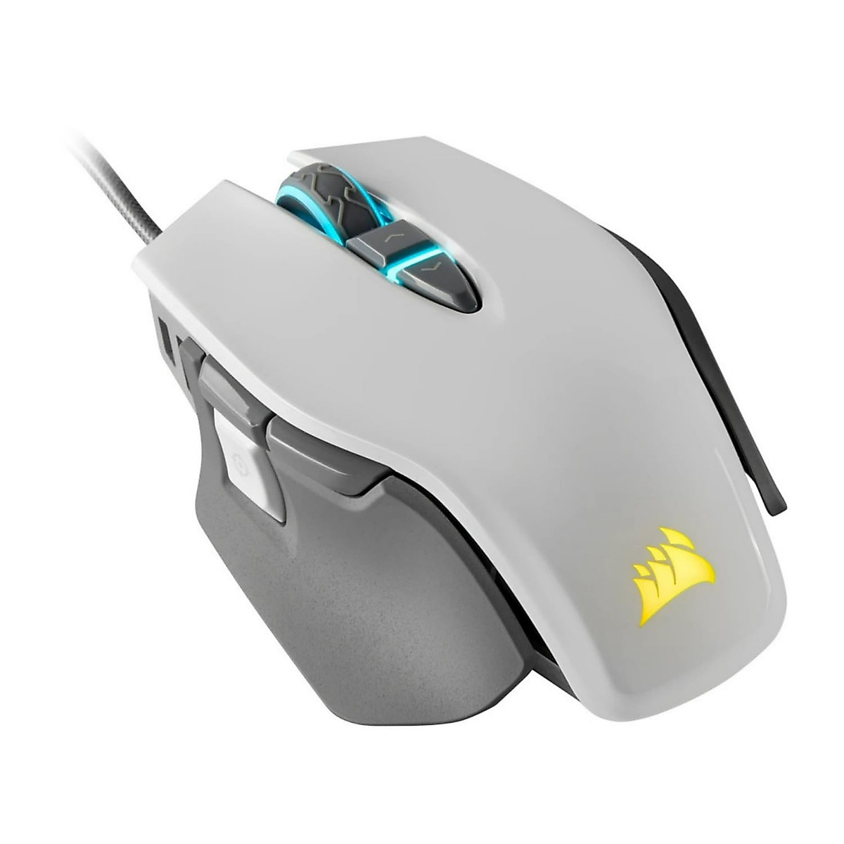 Corsair M65 RGB Elite - FPS Gaming Mouse - 18,000 DPI Optical Sensor - Adjustable DPI Sniper Button - Tunable Weights - White