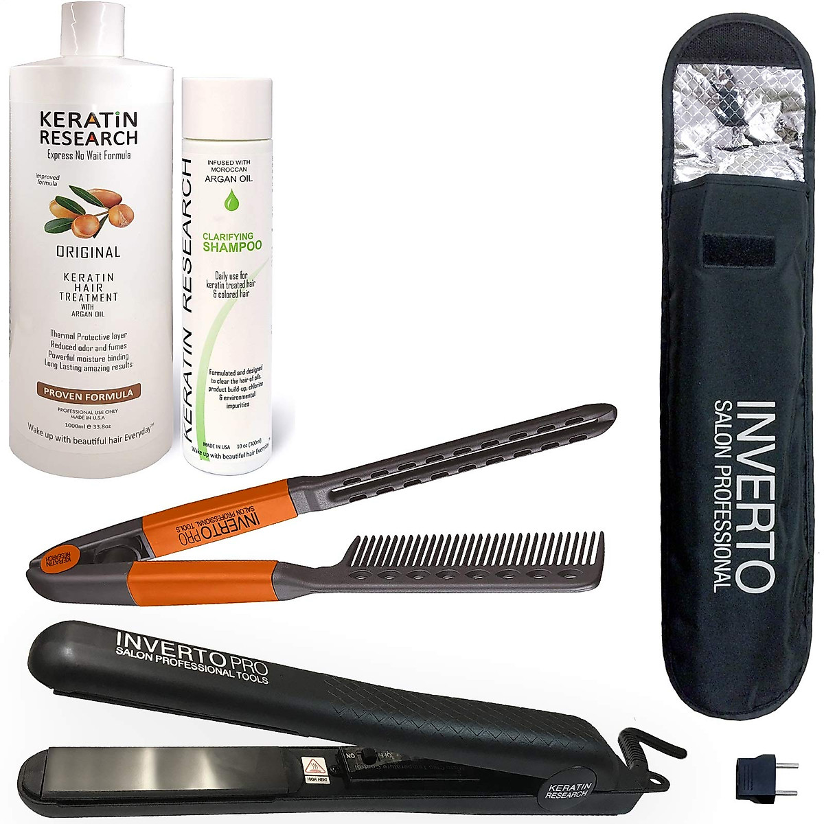 Complex Brazilian Keratin Blowout Hair Treatment 120ml Professional Results Straightens and Smooths Hair (KT 120ml (Keratin Treatment only)) Queratina Keratina Brasilera Tratamiento (VALUE KIT III)