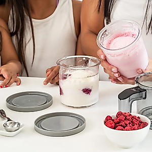 Containers Replacement for Ninja Creami 4 Pack Ice Cream Containers Sealed Creami Containers with Lid Pints Containers Compatible with NC301 NC300 NC299AMZ