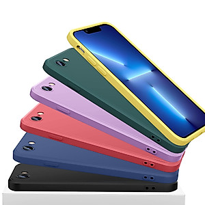 AYSZNBLA for Samsung Galaxy A32 5G Case,Liquid Silicone Gel Rubber Phone Case,Non-Yellowing Phone Bumper Cover,Multi-Color Silicone Phone Case,Non-Slip Full Body Slim Protective Cover(Dark Blue) 1.87