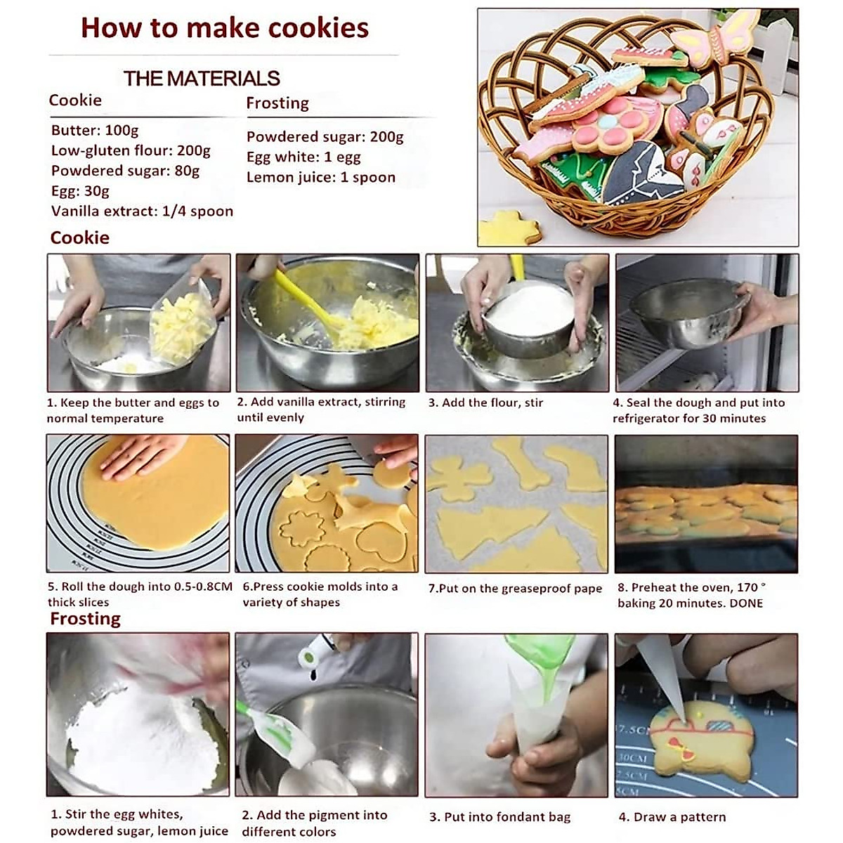 Tropical Hawaiian Cookie Cutter Set - 6 Piece - Flamingo, Palm Tree, Pineapple, Watermelon, Cactus Shaped Cookie Cutters Biscuit Fondant Mold for Summer Tropical Beach Party Supplies - Stainless Steel