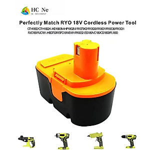 KUDLI 3500mAH Battery Compatible for Ryobi 18V Battery One+ Power Tools Replace for1400672, B-1815-S P101 ABP1803 BPP1820 1322401 1400672 130224007 1323303 Battery Cordless Power Tools