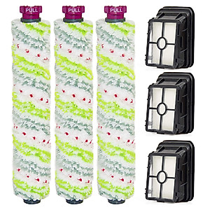 2306A,1785A Replacements Brush Roller & Filters Set Compatible with Bissell Crosswave 1785 2306 2551 Series Wet Dry Vacuum Cleaner